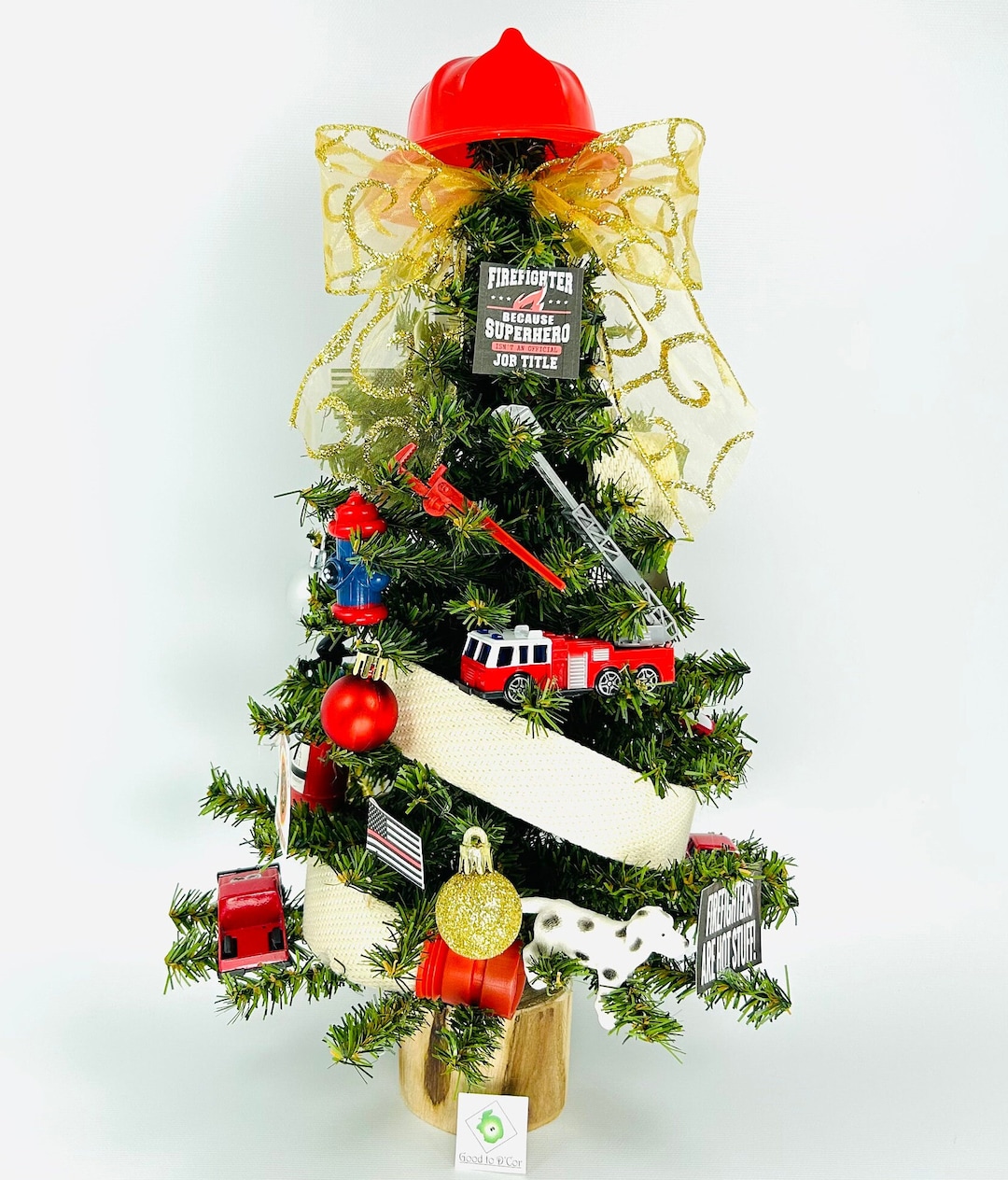 Firefighter Themed 18" Christmas Tree - Etsy