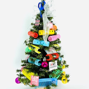Hair Salon / Hair Stylist / Hairdresser Themed 18" Christmas Tree - Etsy