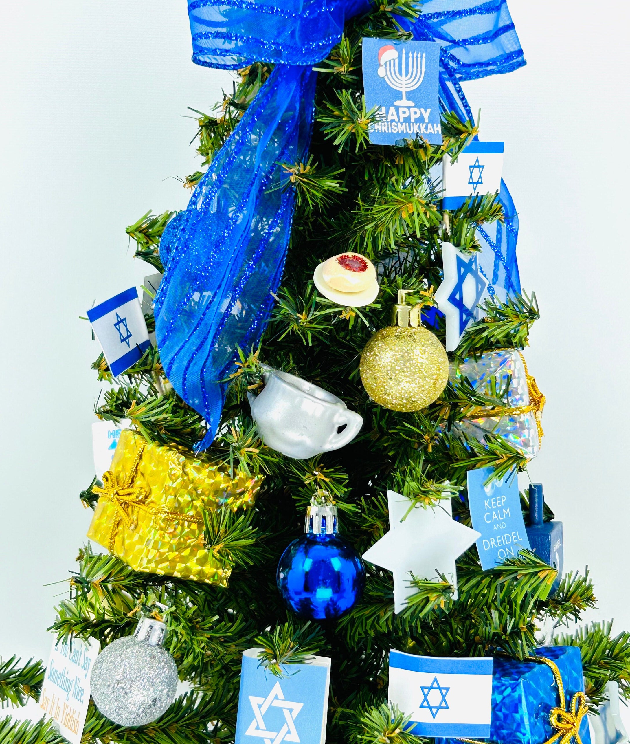 Chanukah Bush / Hanukkah Themed 18" Christmas Tree - Etsy