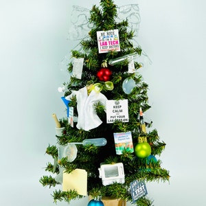 Laboratory / Lab Technician Themed 18 Christmas Tree - Etsy
