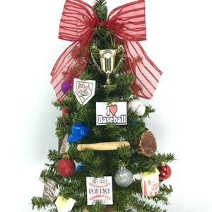 Baseball Themed 18" Christmas Tree - Etsy