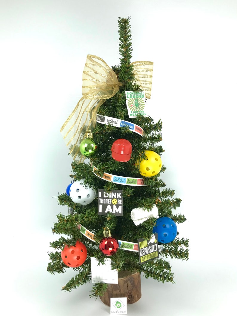Pickleball Themed 18" Christmas Tree - Etsy