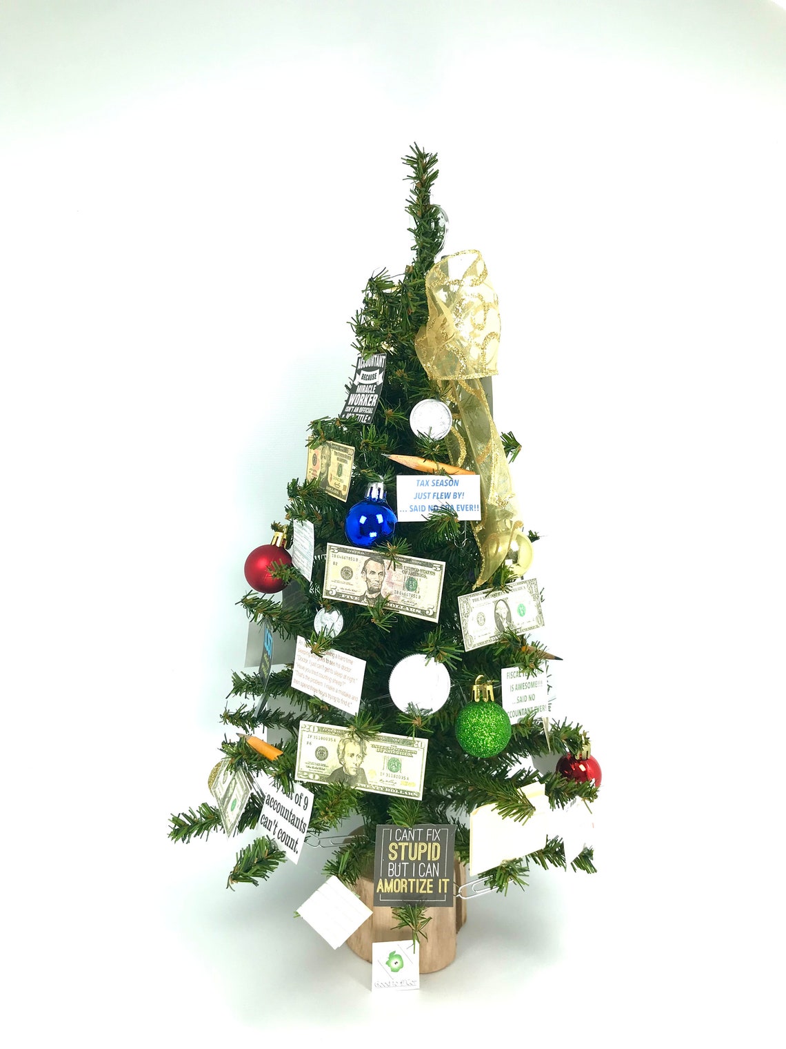 Accounting / Accountant Themed 18" Christmas Tree - Etsy