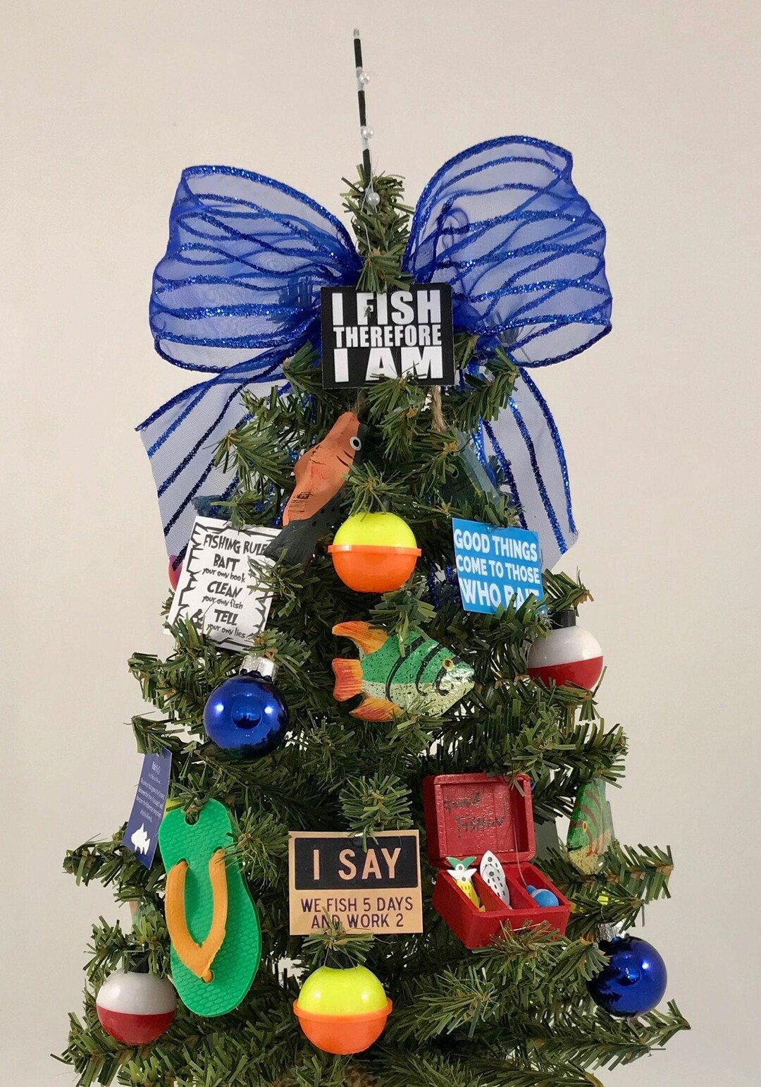 Fishing Themed 18" Christmas Tree - Etsy