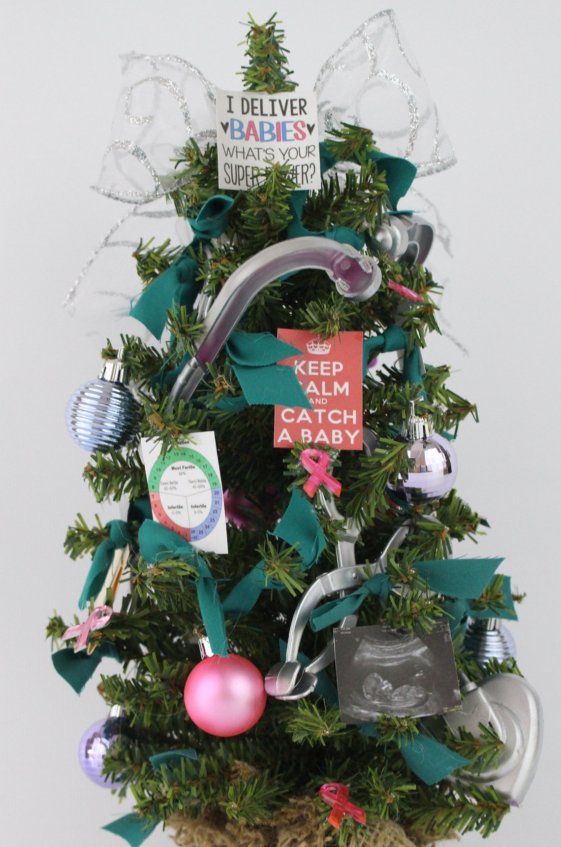 Small OB/GYN Themed Christmas Tree - Etsy