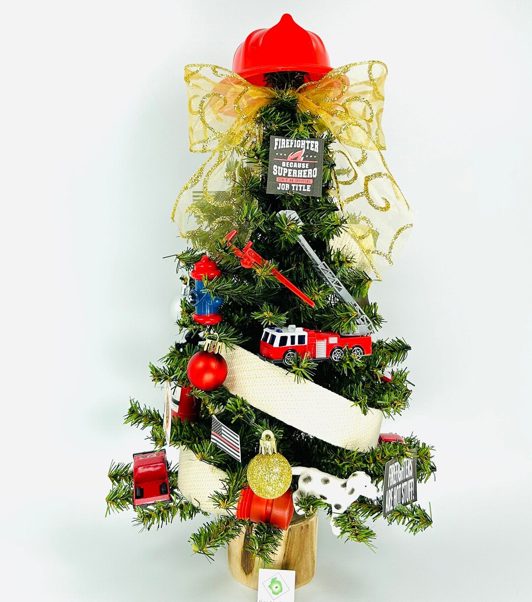 Firefighter Themed Christmas 18" Tree - Etsy
