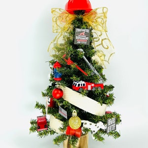 Firefighter Themed Christmas 18" Tree - Etsy