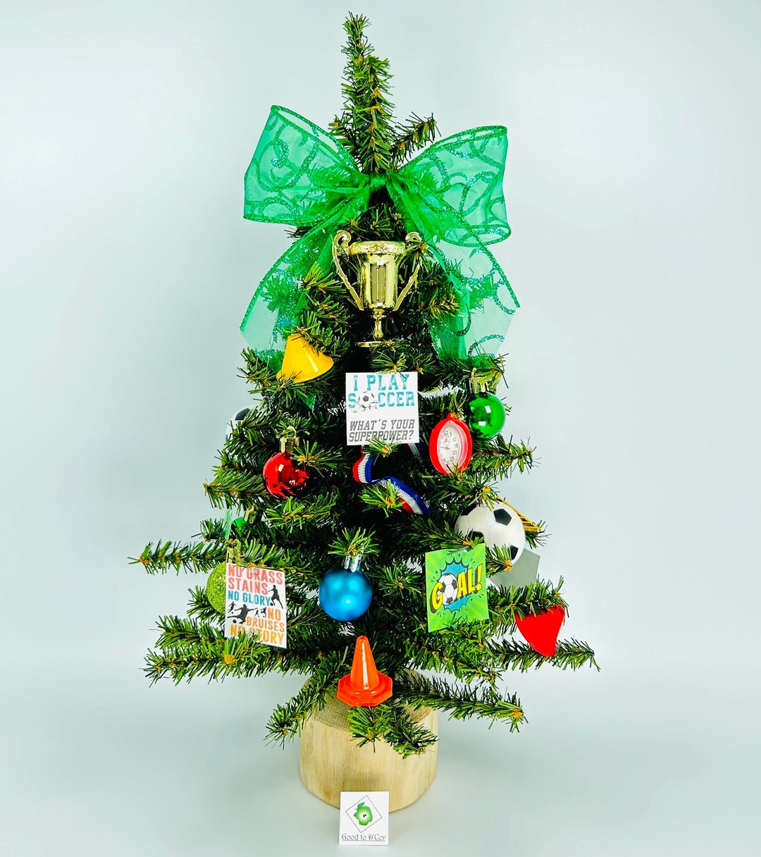 Soccer Themed 18" Christmas Tree - Etsy