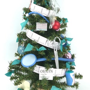 OB/GYN / Obstetrician / Obstetrics Themed 18" Christmas Tree - Etsy