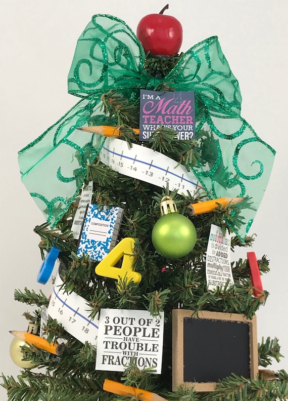 School Themed Christmas Tree