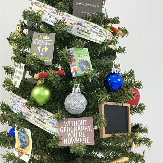 School Themed Christmas Tree