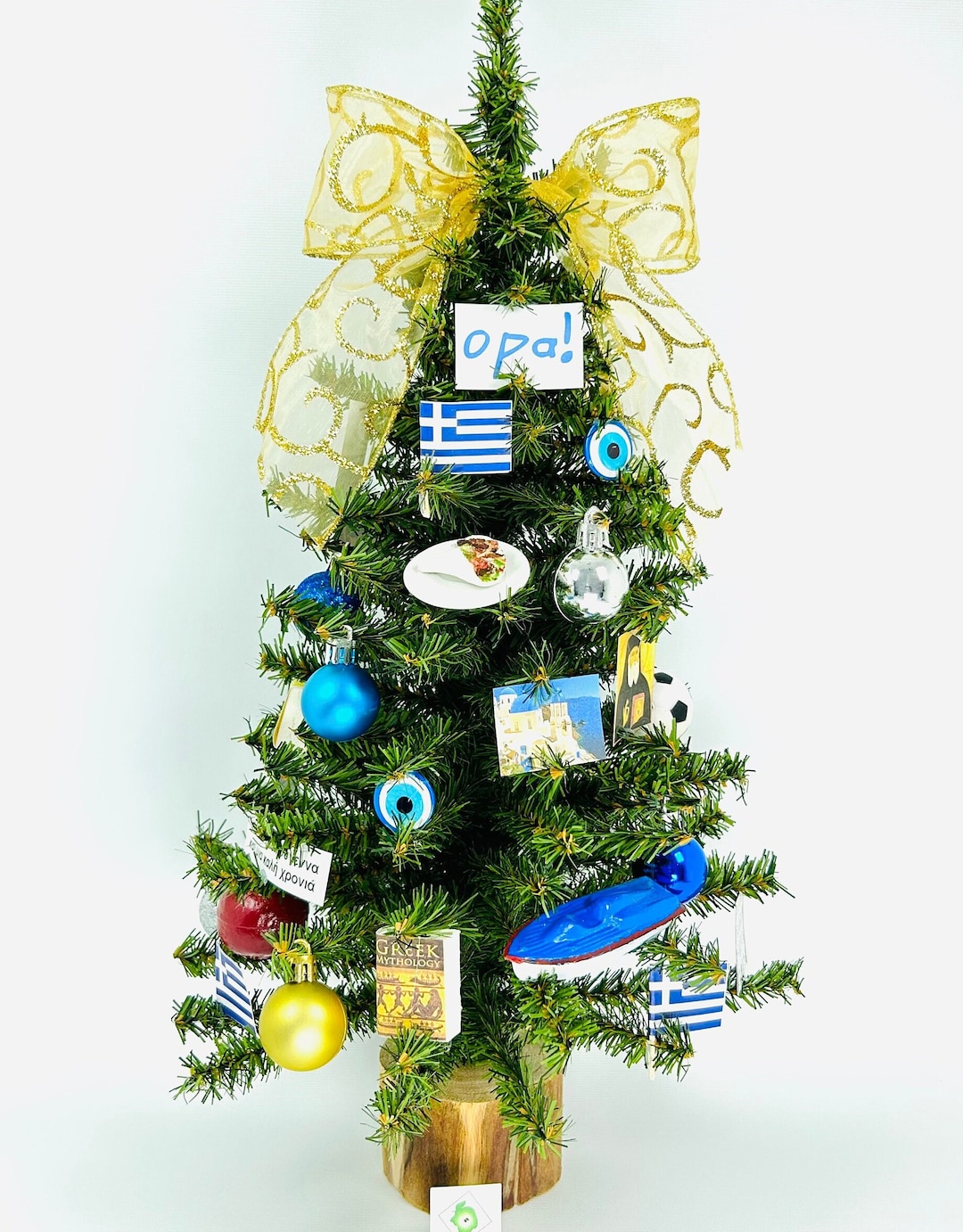 Greece / Greek Themed 18" Christmas Tree - Etsy