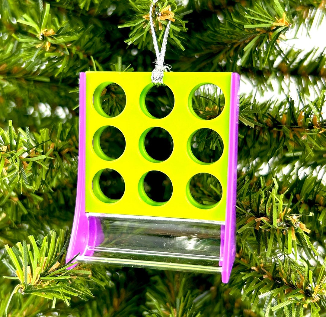 Connect 3 Game Ornament (3 Colors Available) - Etsy