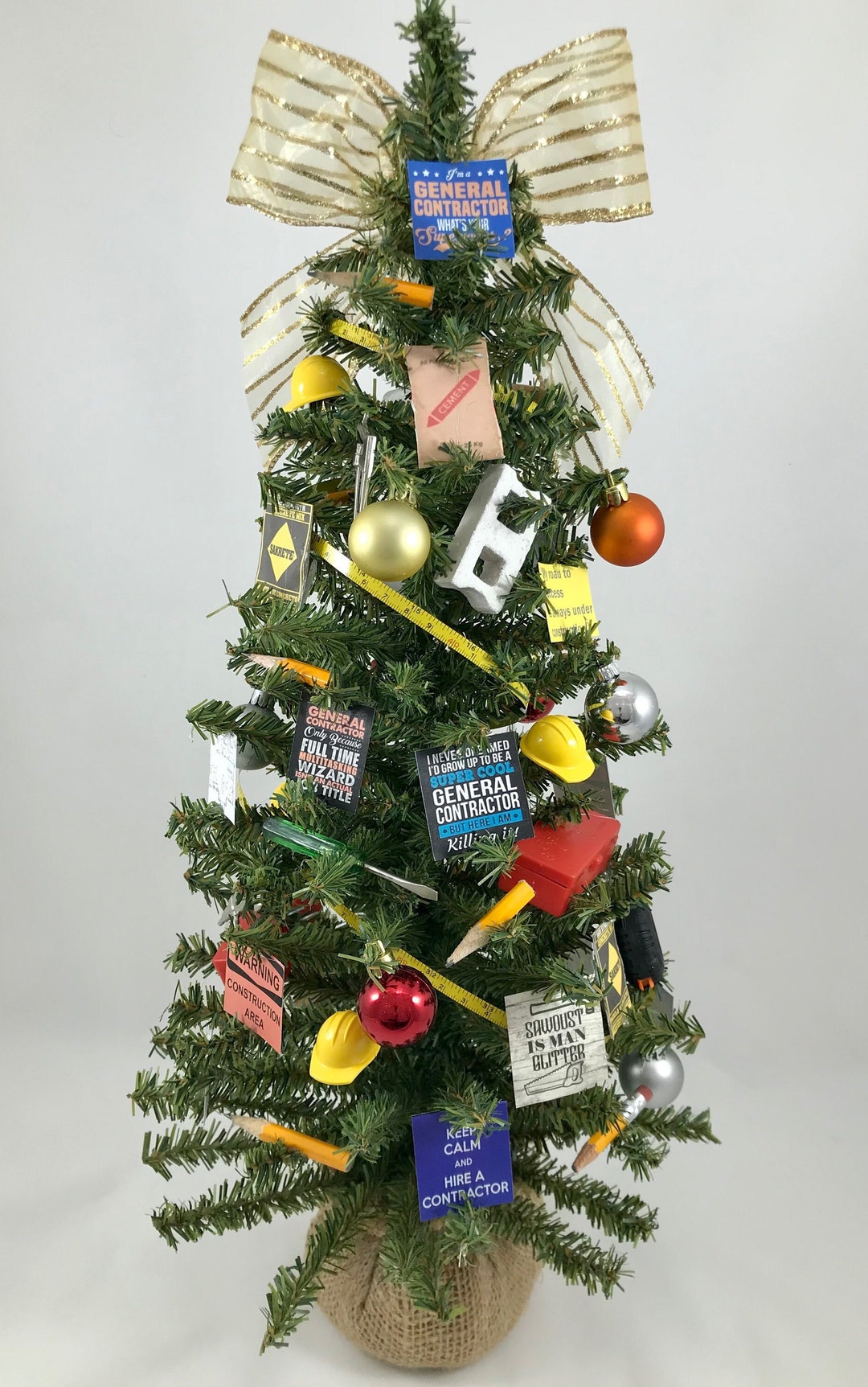 Construction / General Contractor Themed 24 Christmas Tree - Etsy