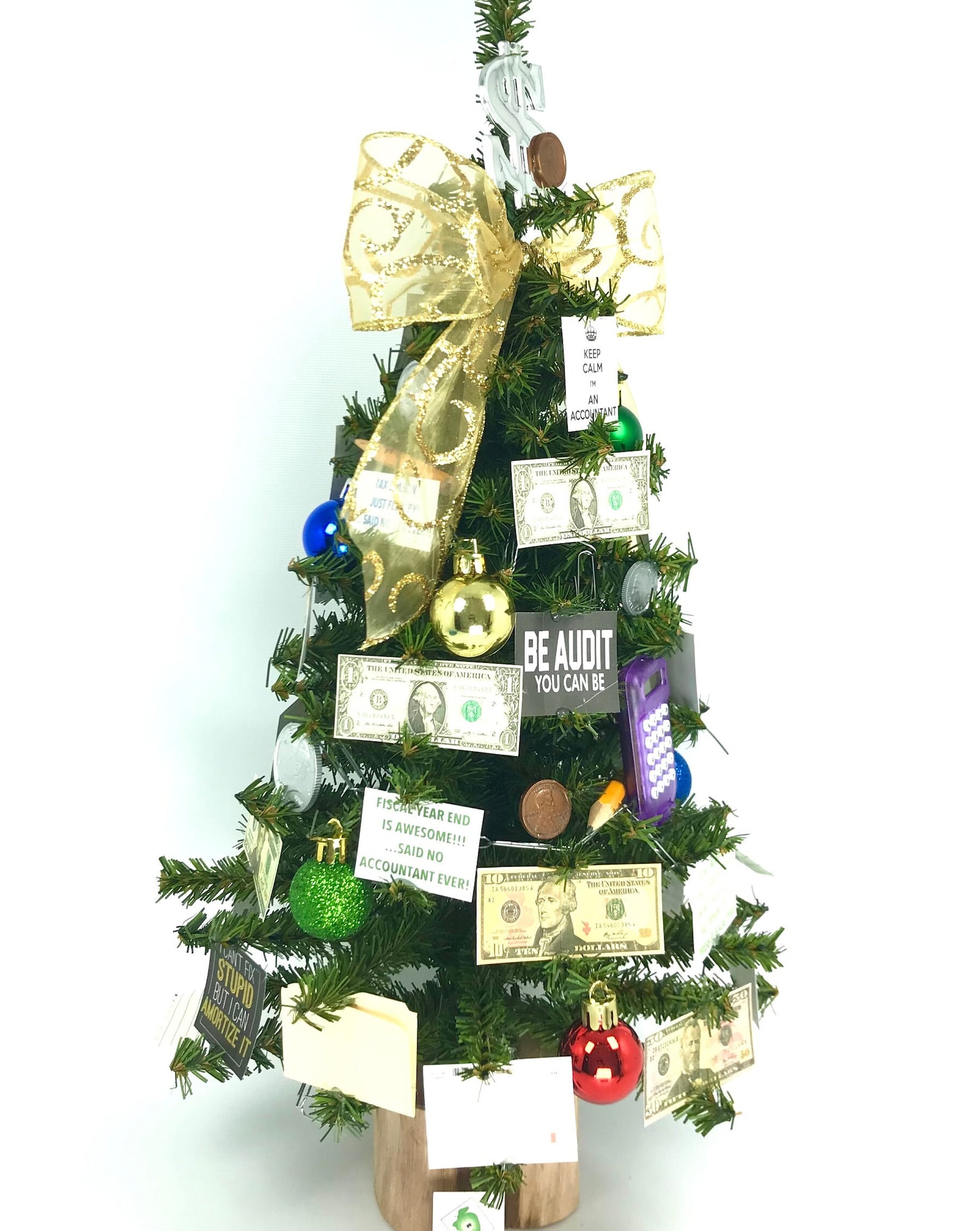 Accounting / Accountant Themed 18" Christmas Tree - Etsy