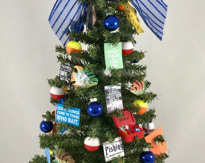 Fishing Themed 24" Christmas Tree - Etsy