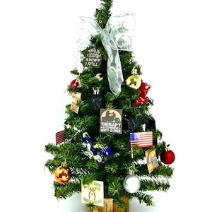 Biker / Motorcycle Themed 18" Christmas Tree - Etsy