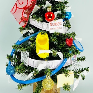 Nurse Themed 18" Christmas Tree - Etsy