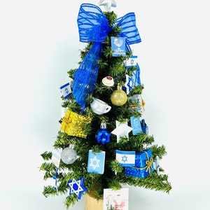 Chanukah Bush / Hanukkah Themed 18" Christmas Tree - Etsy