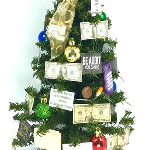 Accounting / Accountant Themed 18" Christmas Tree - Etsy