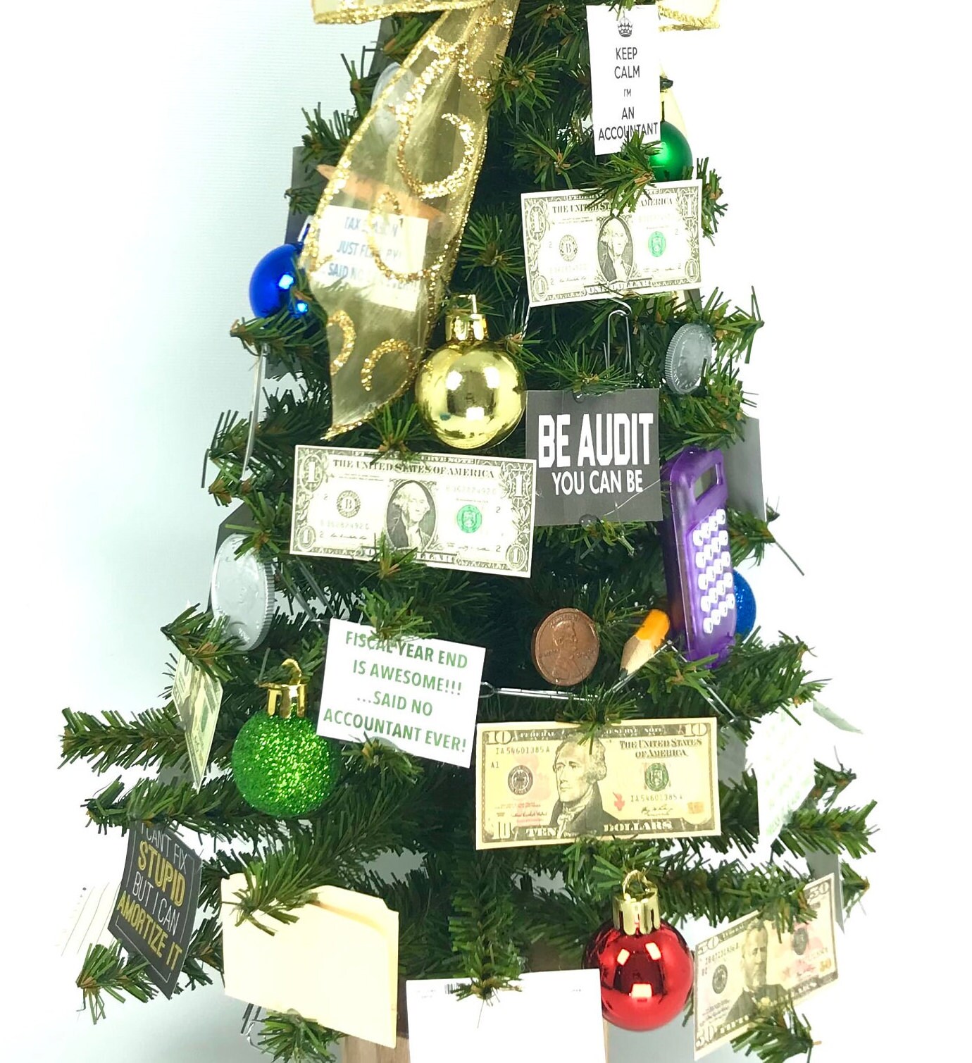 Accounting / Accountant Themed 18" Christmas Tree - Etsy