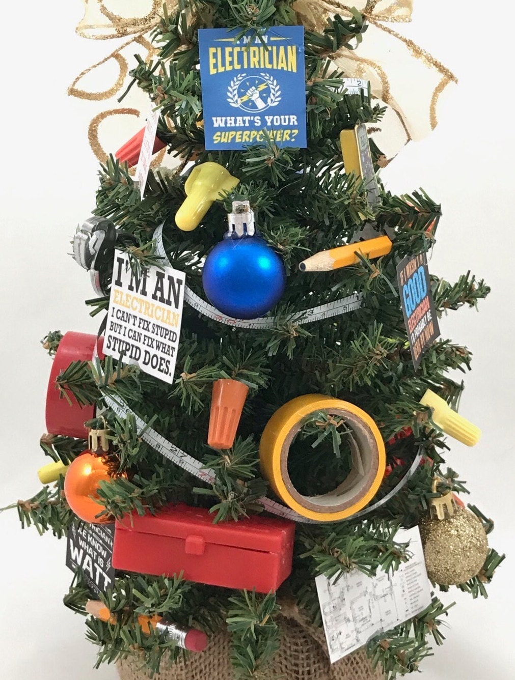Electrical / Electrician Themed 18" Christmas Tree - Etsy