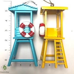 Lifeguard Tower Station With Lifesaver Ornament - Etsy