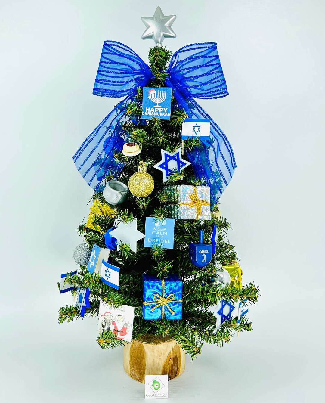 Chanukah Bush / Hanukkah Themed 18" Christmas Tree - Etsy