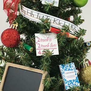 School Teacher Themed 15 Christmas Tree - Etsy