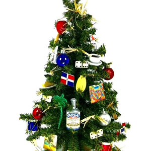 Dominican Republic / Republica Dominicana Themed 18" Christmas Tree - Etsy