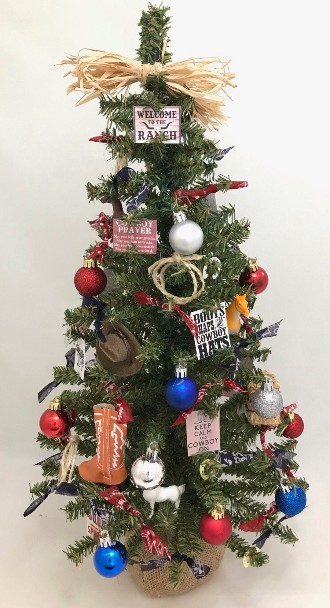 Western / Ranch / Cowboy / Cowgirl Themed 24" Christmas Tree - Etsy