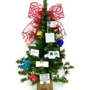 Post Office / Postal Worker / Mail Carrier Themed 18" Christmas Tree - Etsy