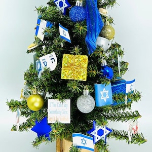 Chanukah Bush / Hanukkah Themed 18" Christmas Tree - Etsy