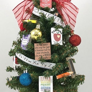 School Teacher Themed 15 Christmas Tree - Etsy