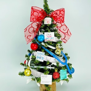 Nurse Themed 18" Christmas Tree - Etsy