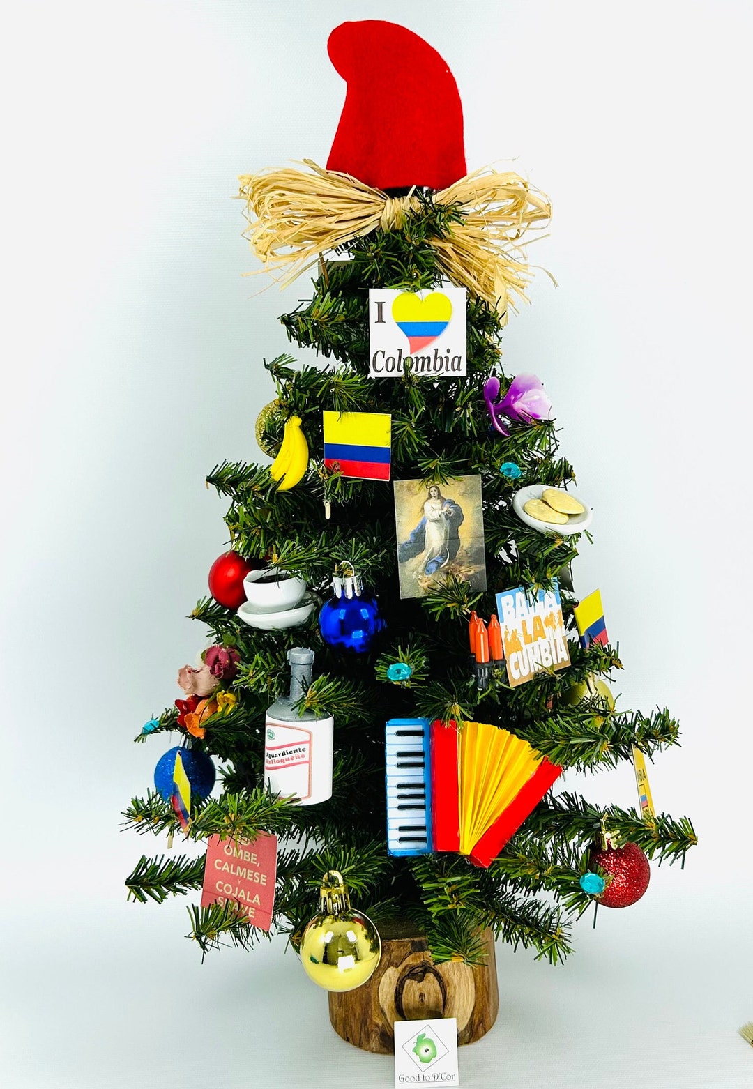 Colombia / Colombian Themed 18" Christmas Tree - Etsy