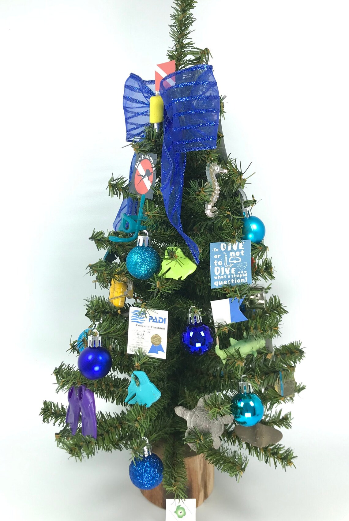 Diving / Diver Themed 18" Christmas Tree - Etsy