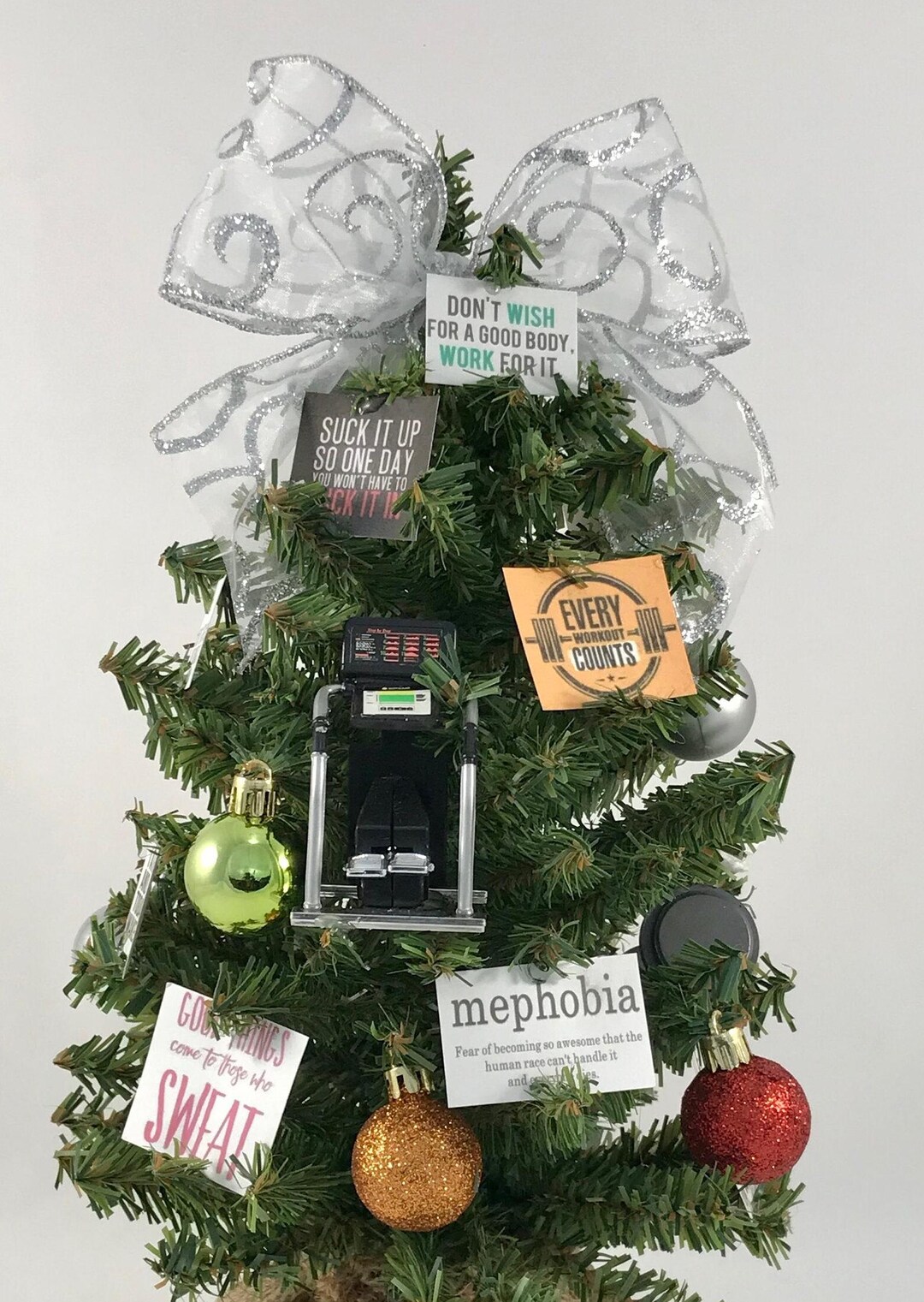 Fitness / Gym Themed 18" Christmas Tree - Etsy
