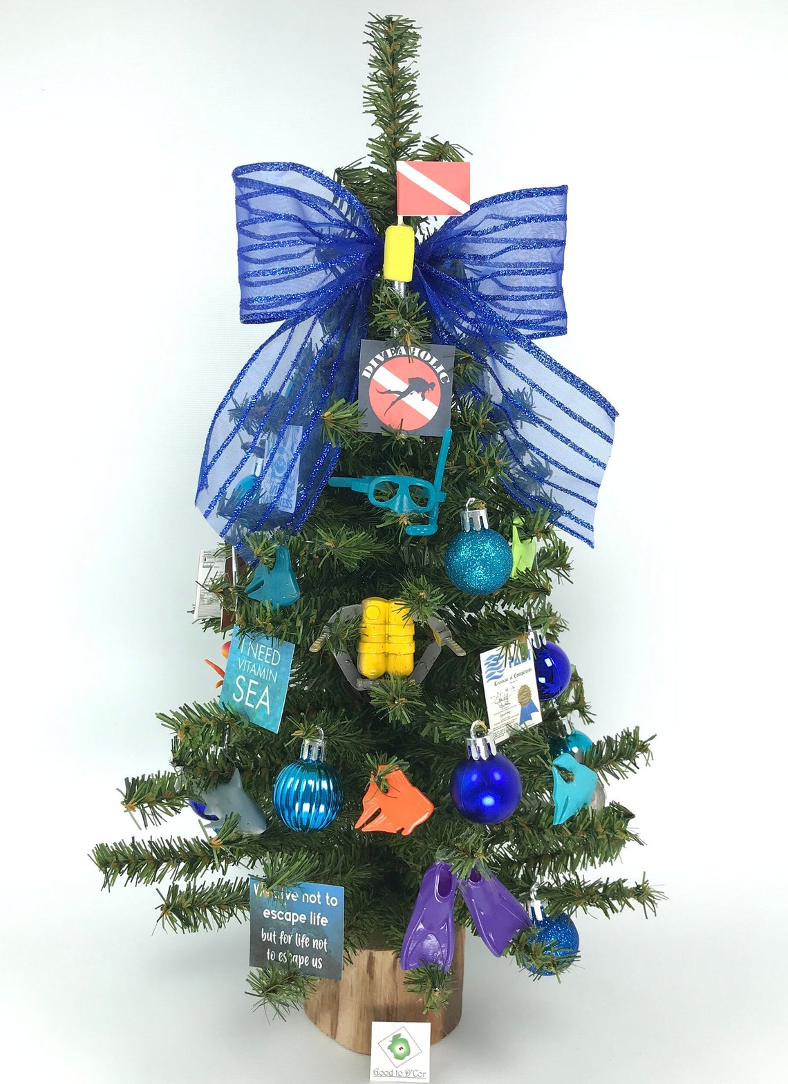 Diving / Diver Themed 18" Christmas Tree - Etsy
