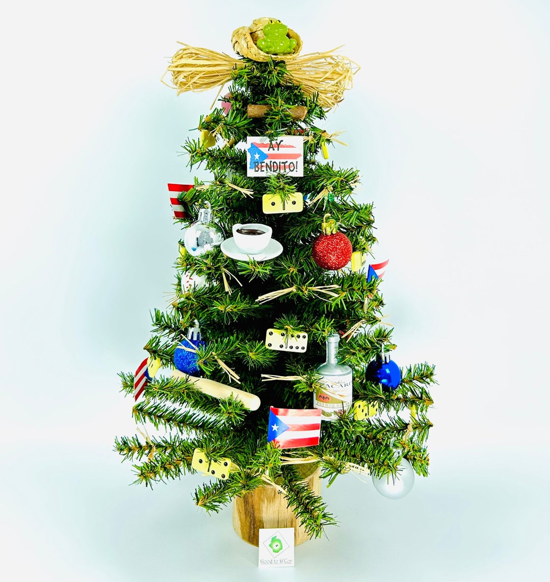 Puerto Rico / Puerto Rican Themed 18" Christmas Tree - Etsy
