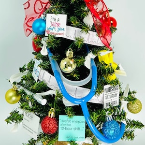 Nurse Themed 18" Christmas Tree - Etsy