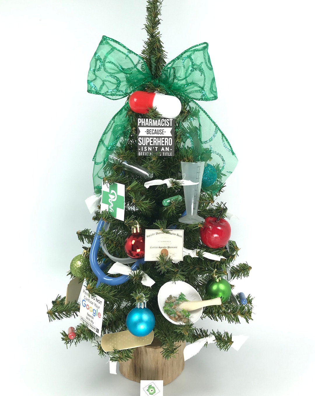 Pharmacist / Pharmacy Themed 18" Christmas Tree - Etsy