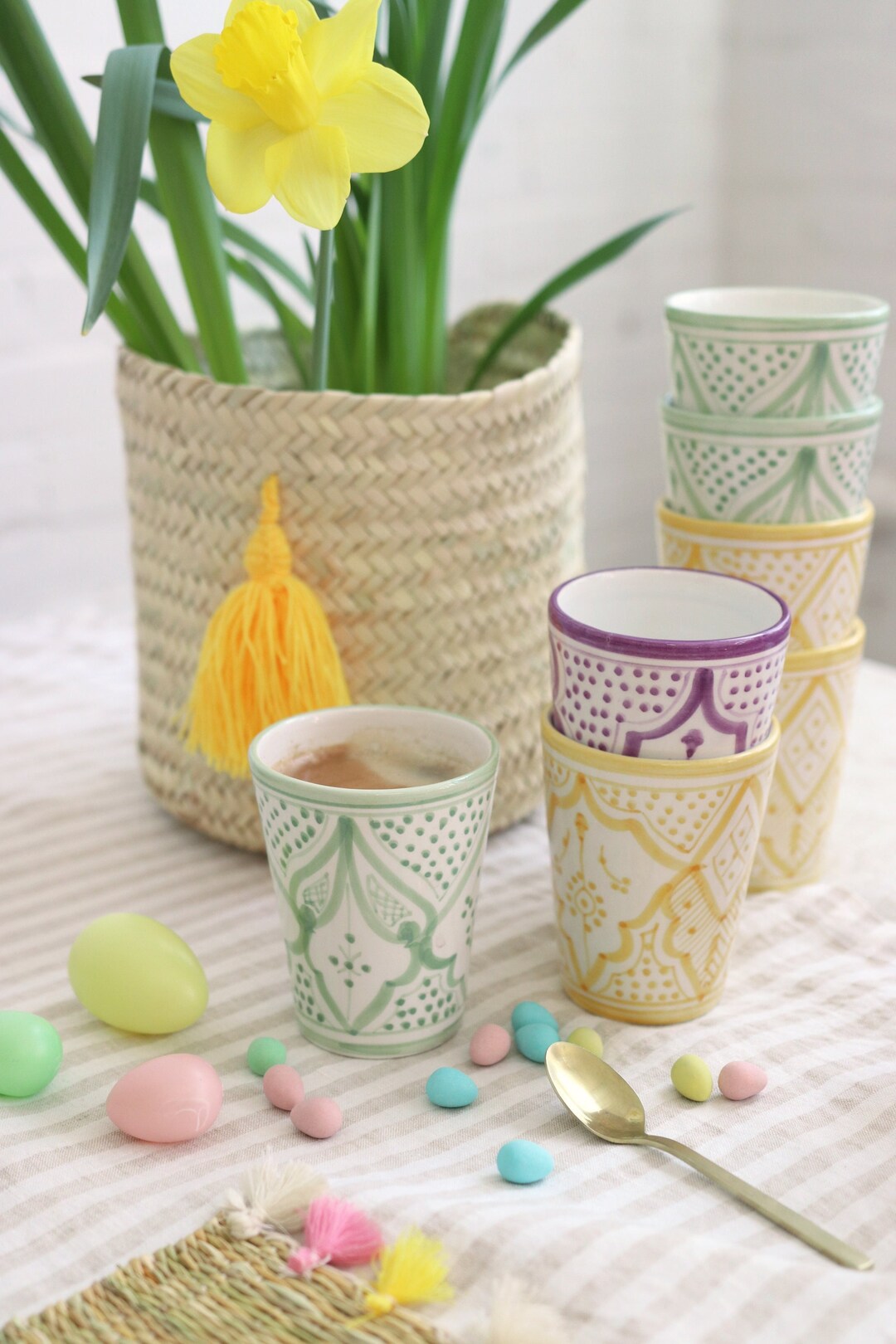 Easter Table, Mug, Coffe Mug, Easter Gifts, Teacher's Gift, Ceramic Mug ...