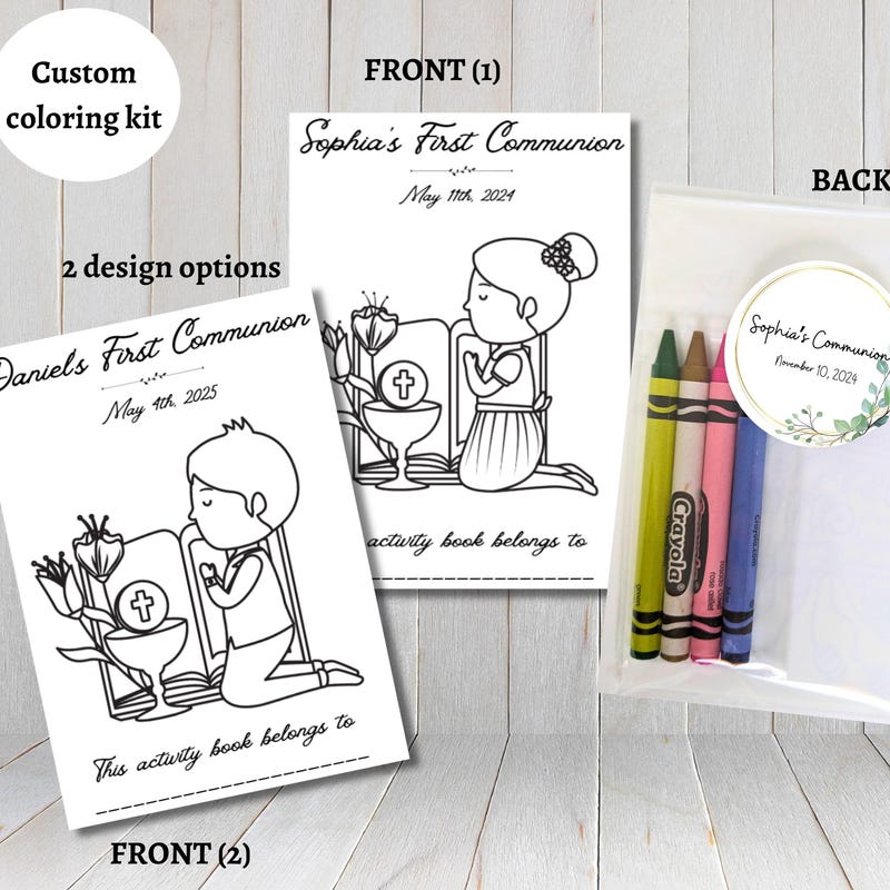 Communion Coloring Kit - Etsy UK