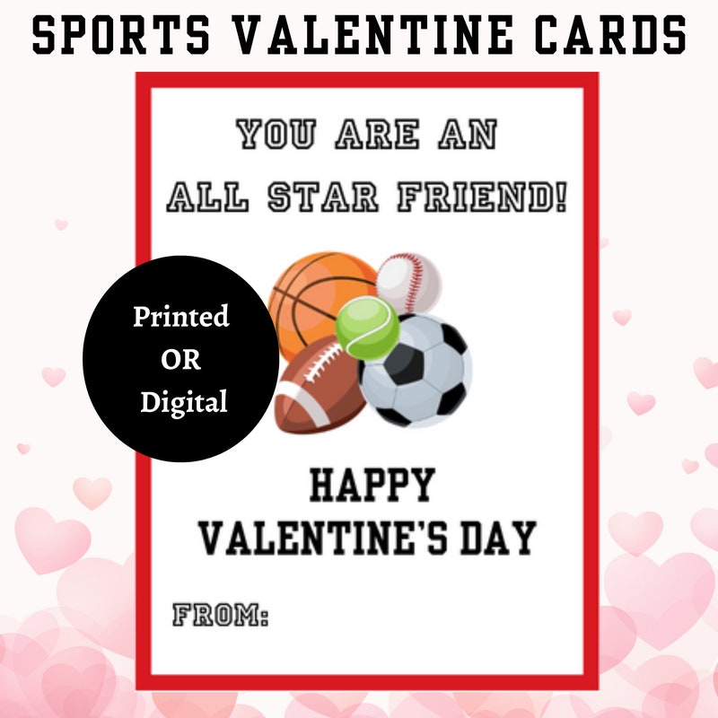 Sports Valentine - Etsy