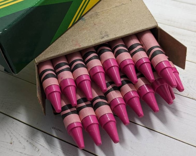 Pink Carnation Crayola Crayons 24 Crayons SAME Color Bulk Crayons - Etsy