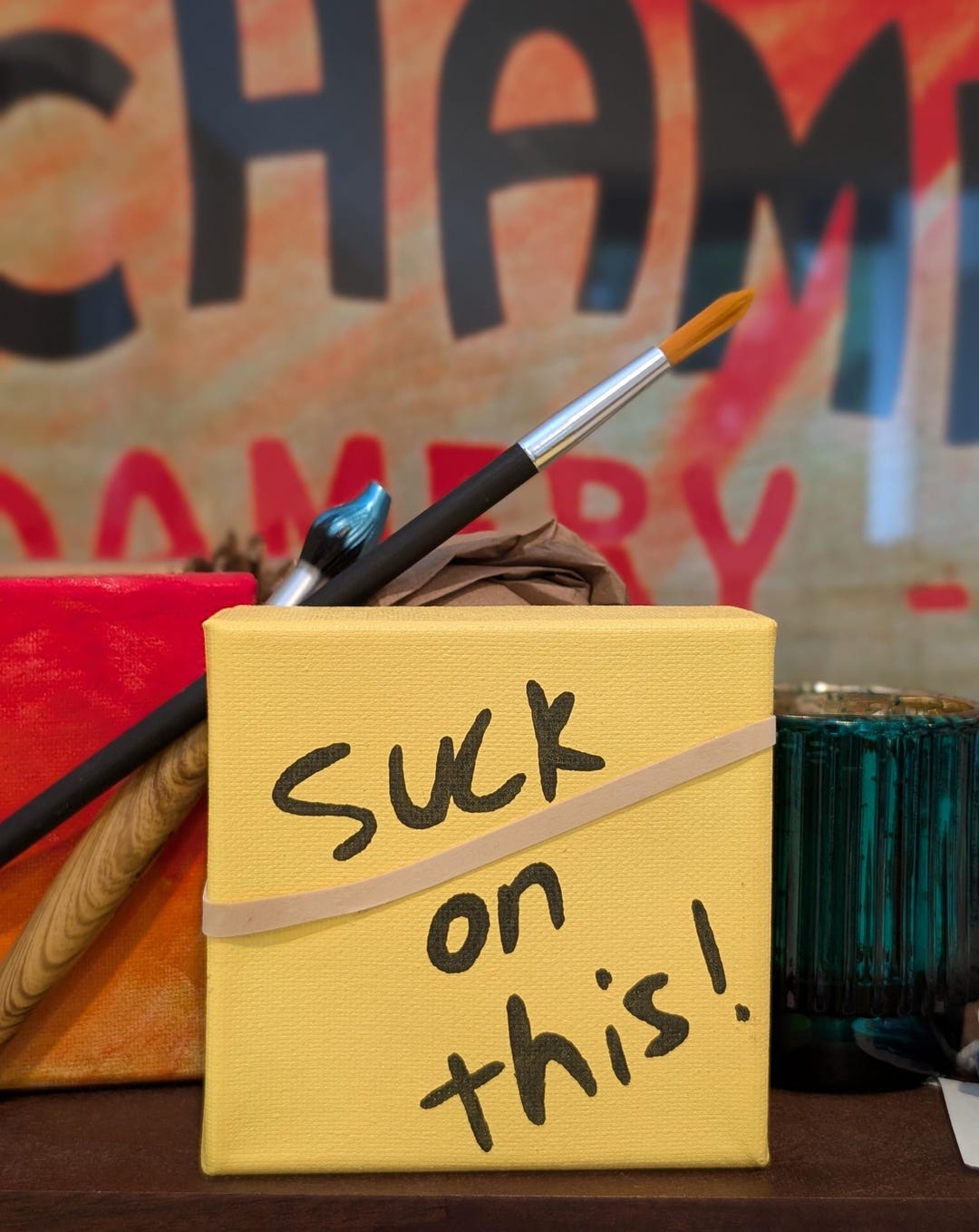 The Office Canvas Painting: Goodbye Toby Post-it Note Art - Etsy