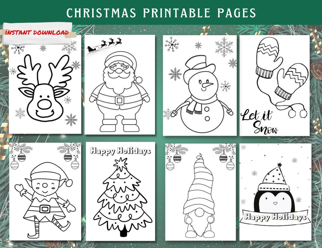 Printable Christmas Coloring Pages | Party Fun | Kids Coloring Pages ...