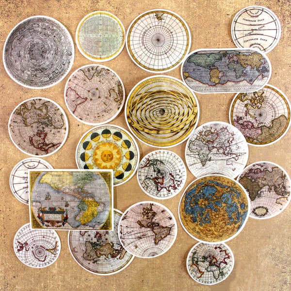 World Map Sticker - Etsy