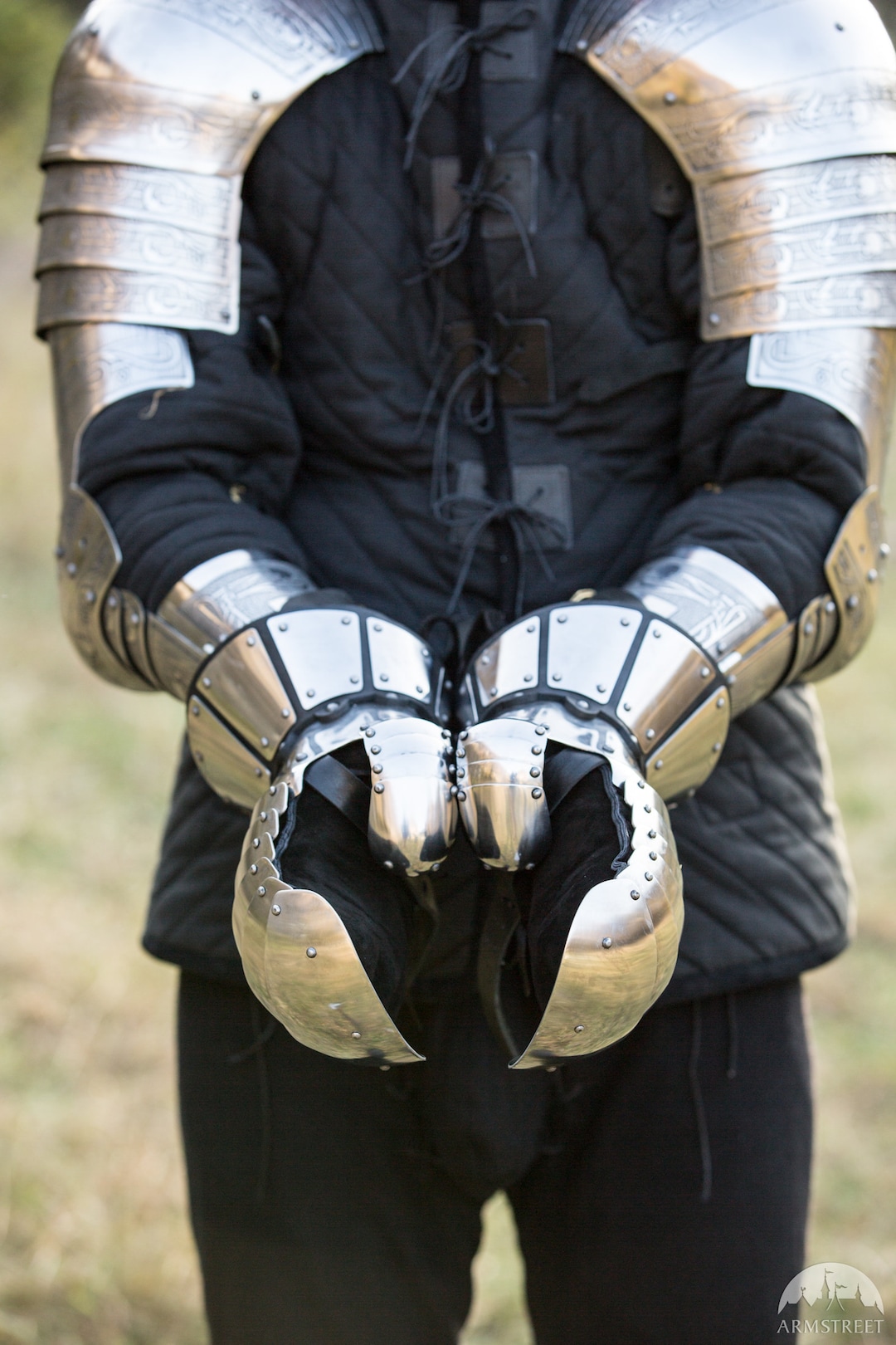 Armstreet Medieval Gauntlets Steel Gauntlets Historical Reenactment ...